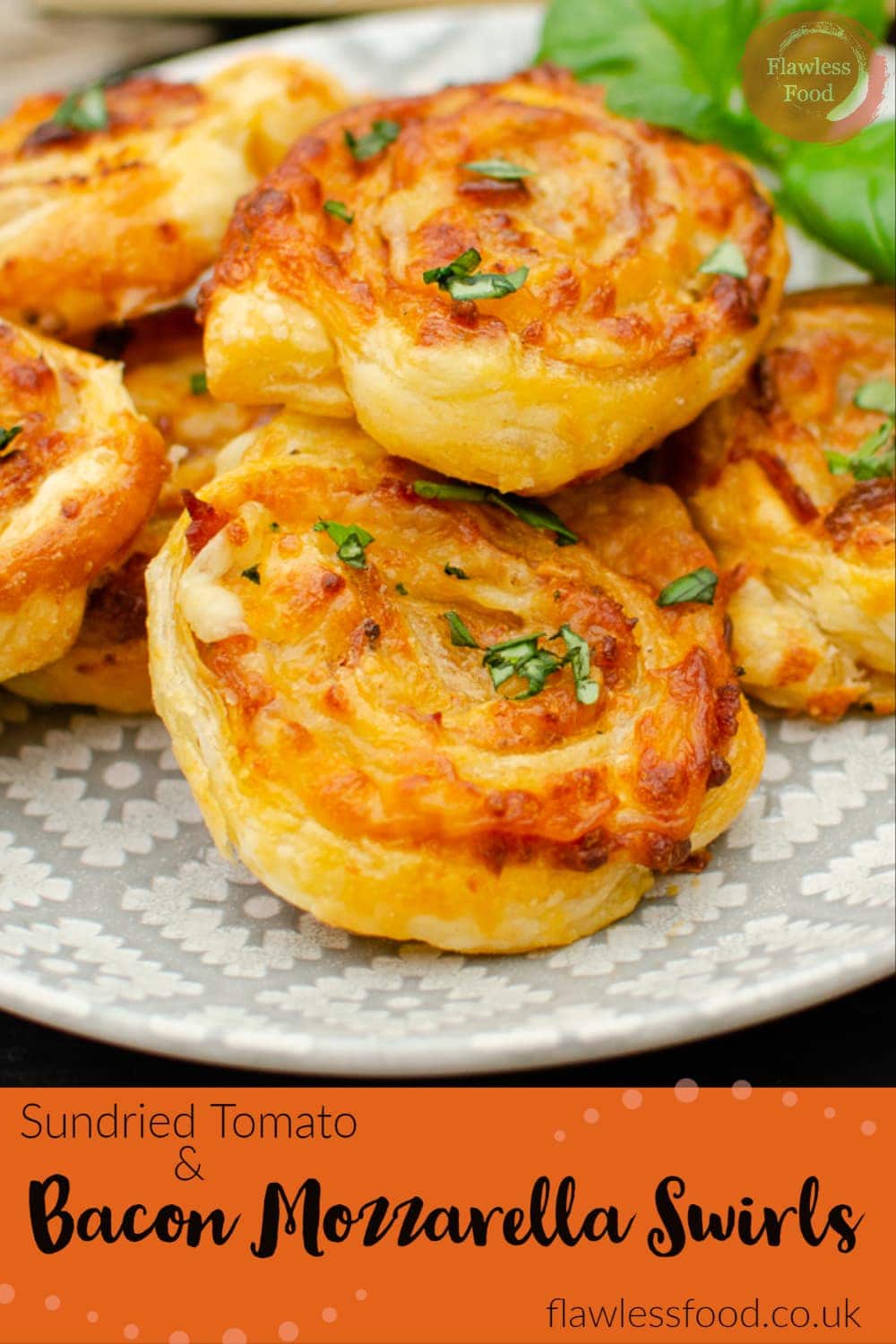 Sundried Tomato Bacon and Mozzarella Swirls - Flawless Food