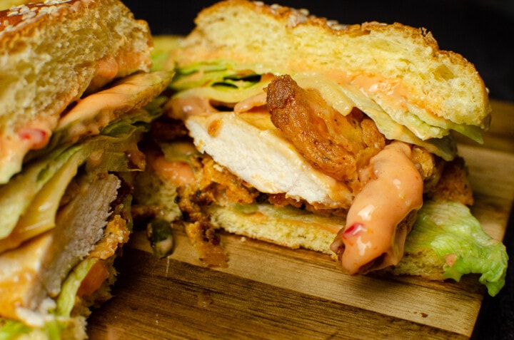 Spicy Chicken Burger - Takeaway style recipe by Flawless Food