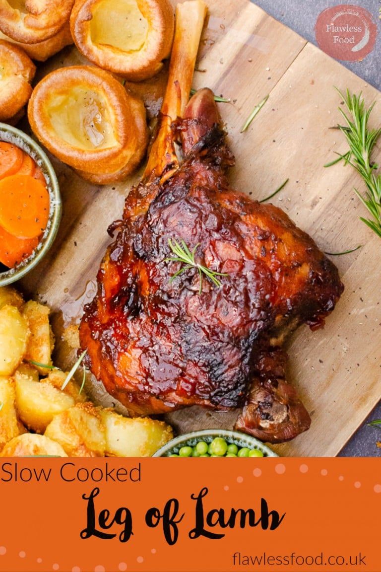 Slow Cooked Leg of Lamb - Tender soft meat by Flawless Food