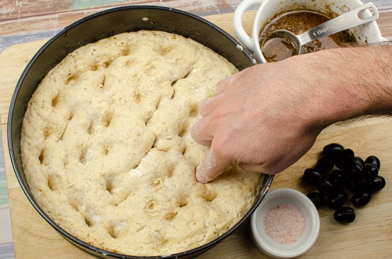 Focaccia Bread (Olive & Herb) - Easy Recipe by Flawless Food
