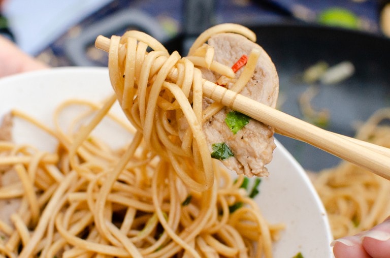 Asian Spicy Pork Noodles - step by step recipe by Flawless Food