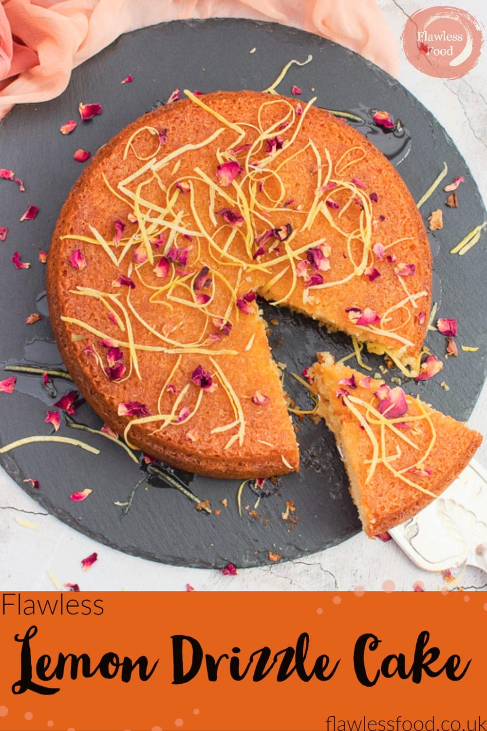 Flawless Lemon Drizzle Cake - easy to follow recipe by Flawless Food