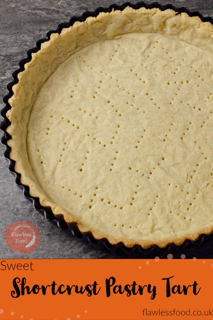 Sweet Shortcrust Pastry Tart - Dessert pie crust casing by Flawless Food
