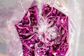 Shredded Red Cabbage - Turkish Kebab Salad - Flawless Food