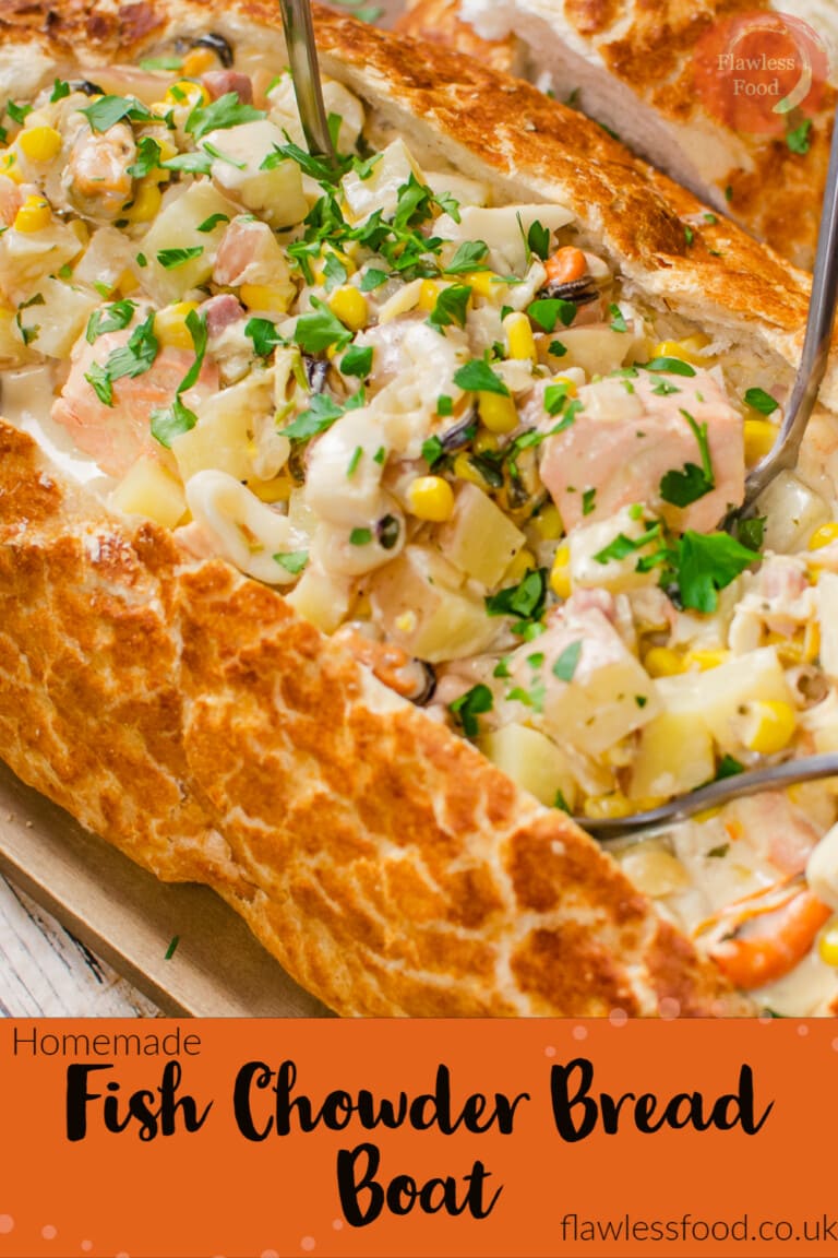 Fish Chowder Bread Boat - Easy to Follow Make from Scratch