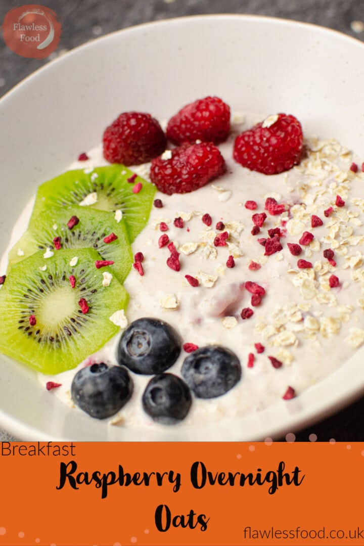 Raspberry Overnight Oats - Healthy low-fat Slimming World Breakfast