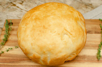 Homemade Bread - White Cob Loaf - Easy, simple English recipe