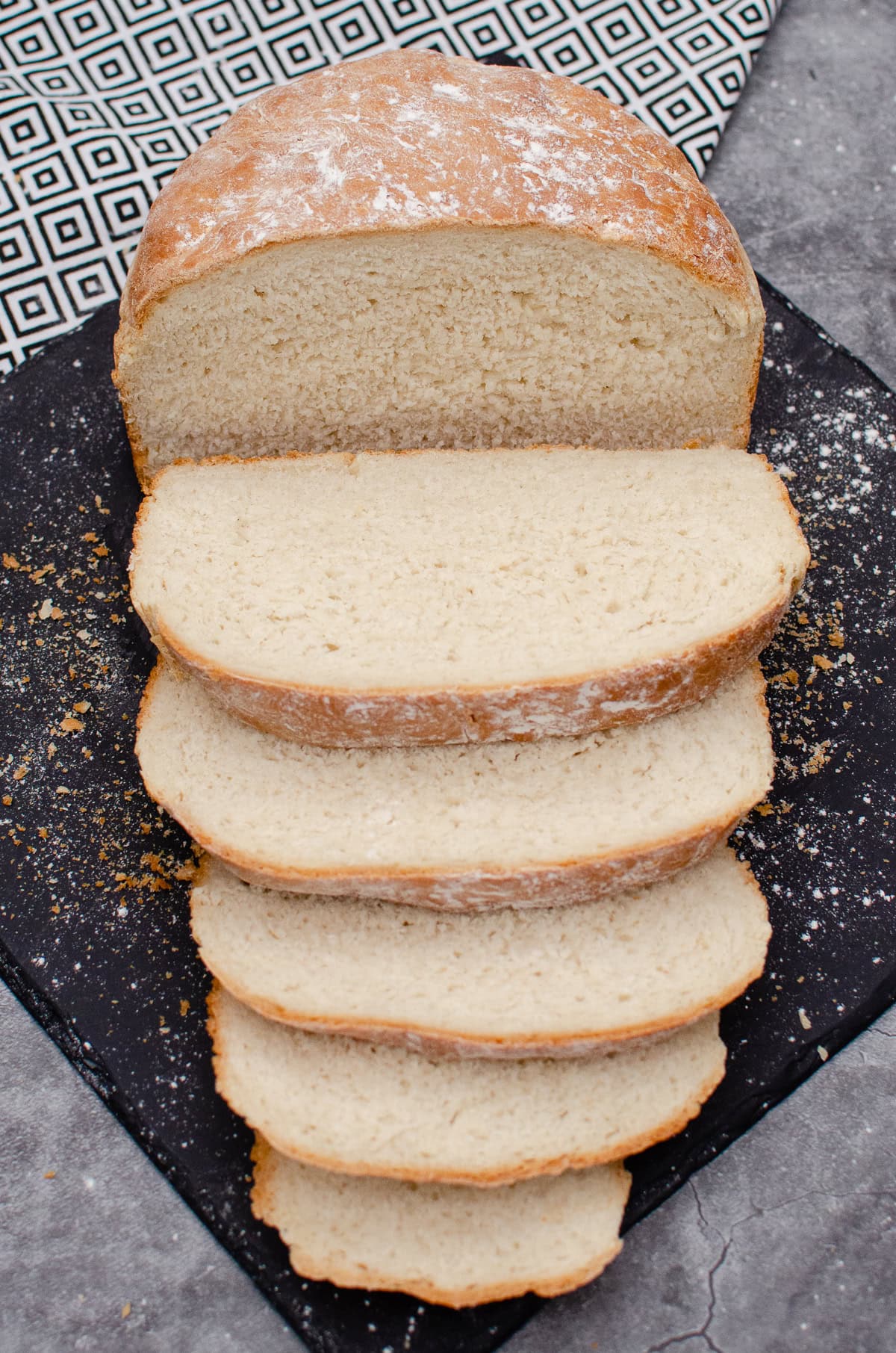 Homemade Bread - White Cob Loaf - Easy, simple English recipe