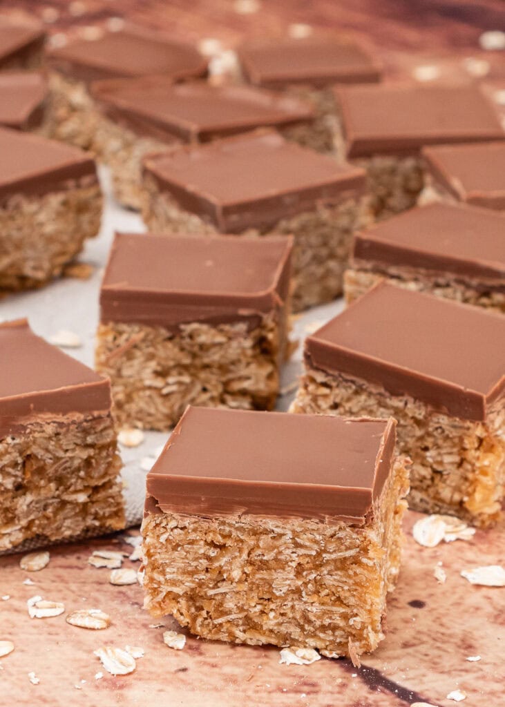 Chocolate Flapjack Recipe - British Sweet Treat by Flawless Food