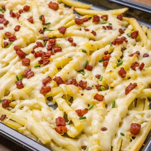 Cheesy Chips (Bacon and Cheese Loaded Fries) - Easy Recipe