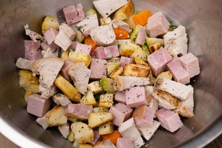 Leftover Turkey and Ham Pie Recipe - Flawless Food