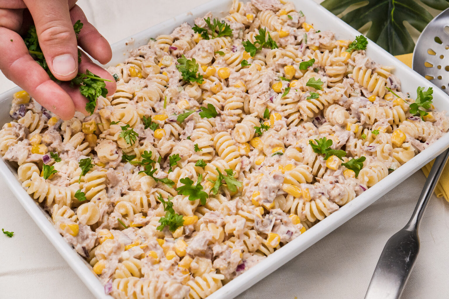 Tuna Pasta Salad - Serve Cold or Warm