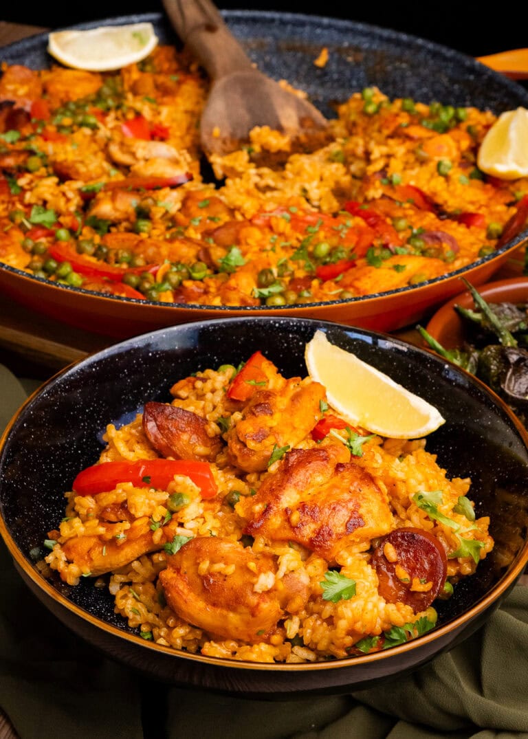 Chicken and Chorizo Paella - Spanish Rice Recipe - Flawless Food