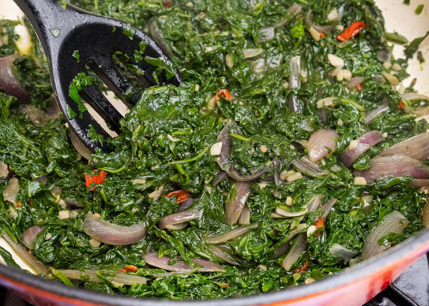 Saag Bhaji - Indian Spinach Curry - Flawless Food