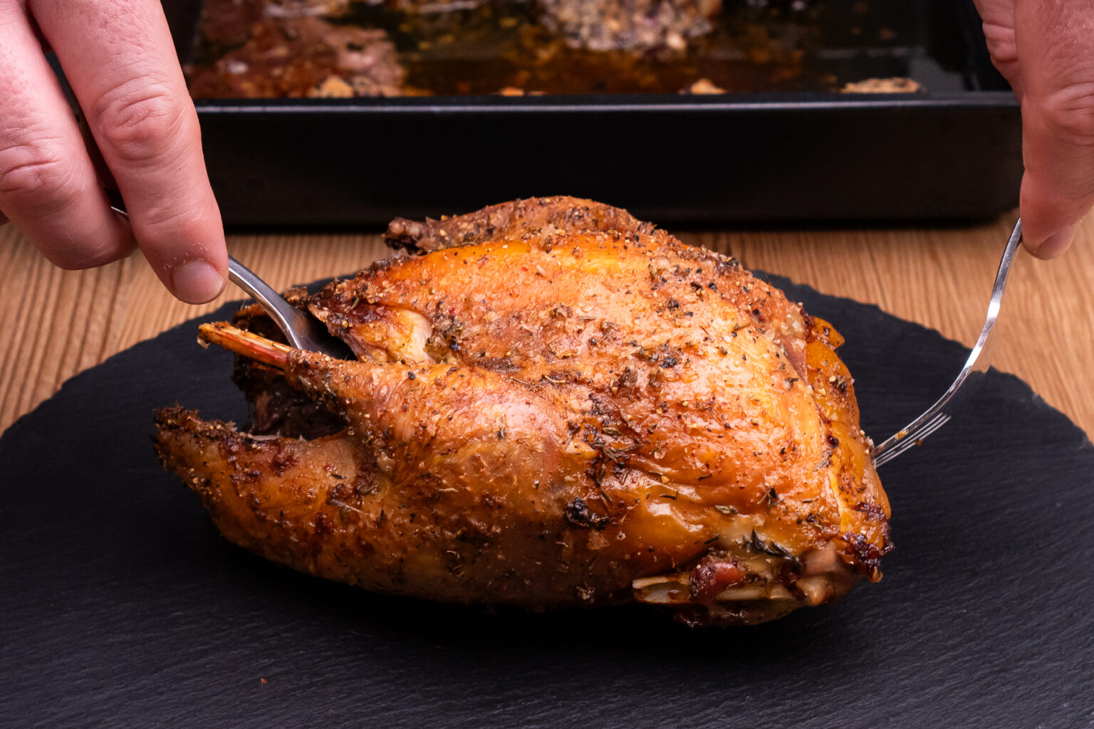 Oven Roast Pheasant with Herb Butter - Easy Game Bird Recipe