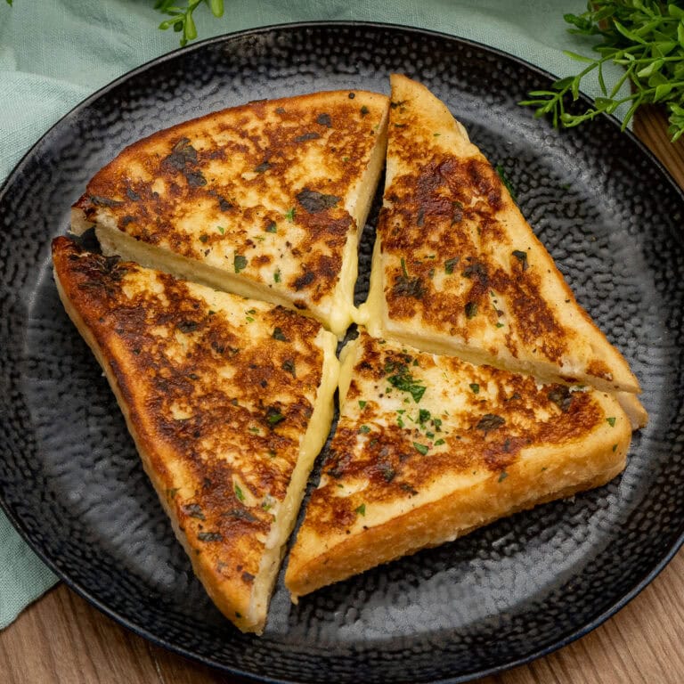 Eggy Bread with Cheese - Savoury French Toast - Flawless Food